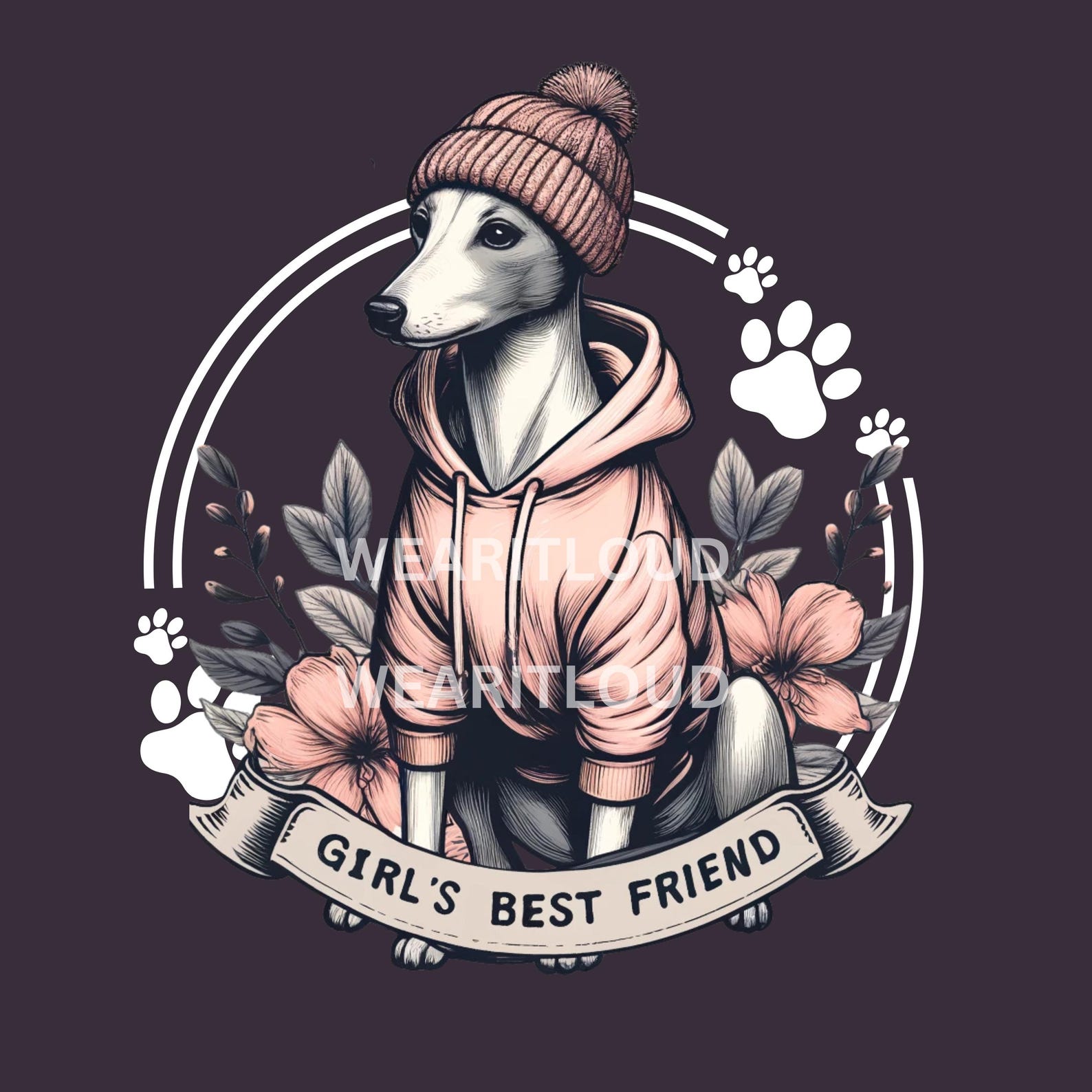 Whippet Dtf Whippet Designs Whippet Prints Dog Mum Dtf Dog Mum Girls ...