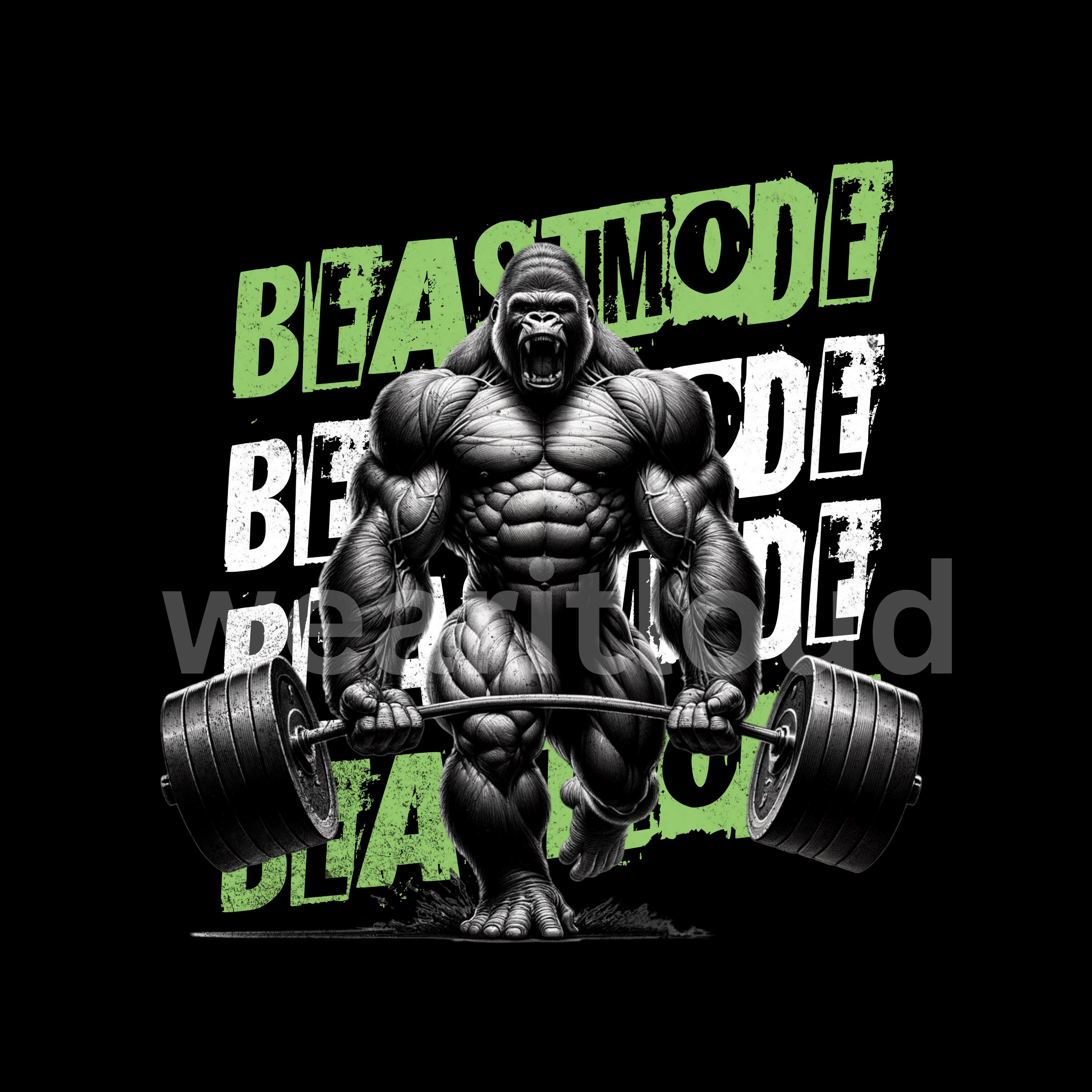 3 X Beastmode Dtf Gym Dtf Motivational Dtf Gym Hoodie Print Fitness Dtf ...