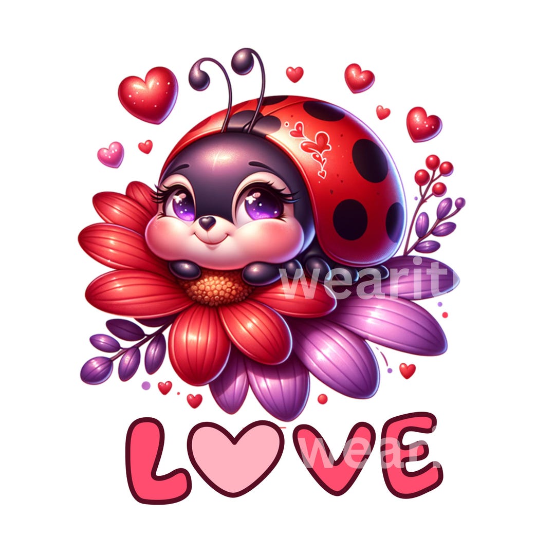 Ladybug Dtf Ladybugs Ladybug Ladybug Wall Art Hug a Bug Dtf Cute ...