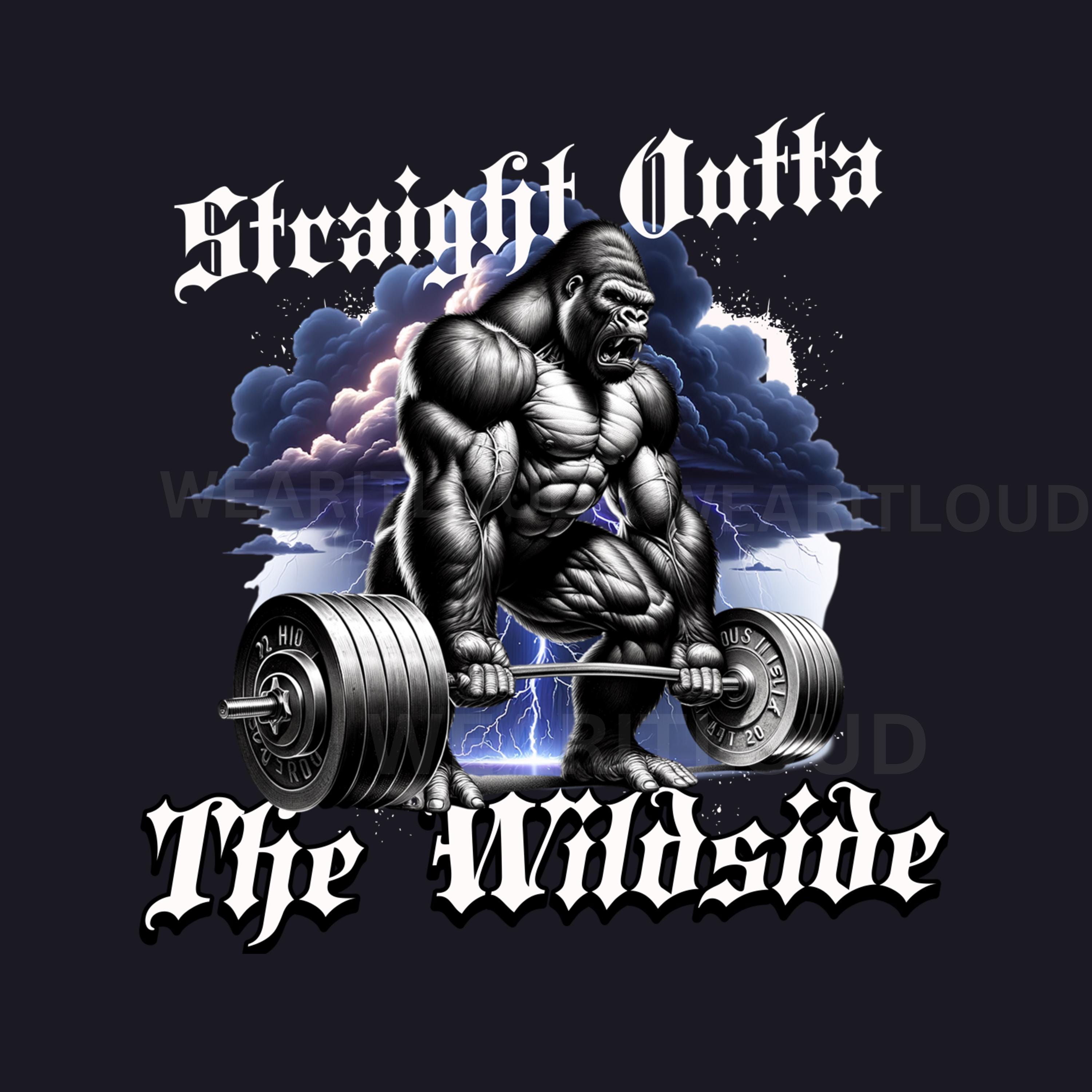 8 X Beastmode Dtf Gorilla Dtf Fitness Png Weight Lifting Print ...