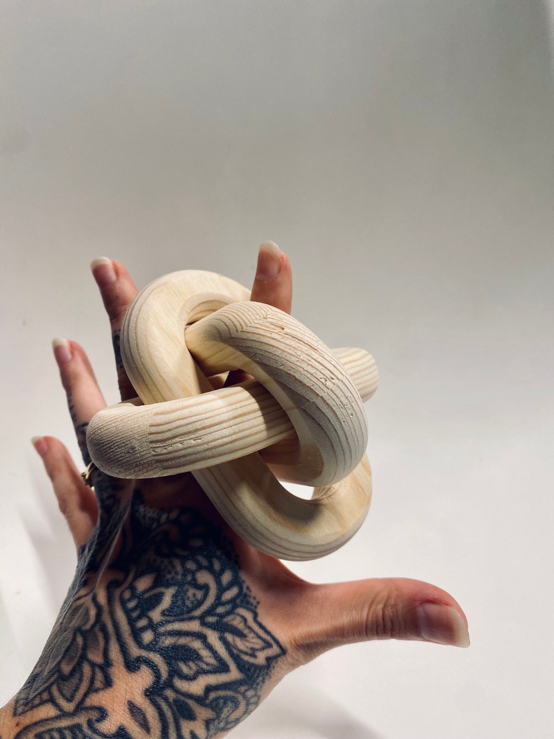 Handcrafted Wooden Link Decor – Personalised With Your Message or Quote ...