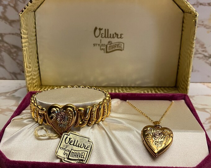 Vellure Styled by Marvel Locket and Bracelet Vintage 1940’s - Etsy