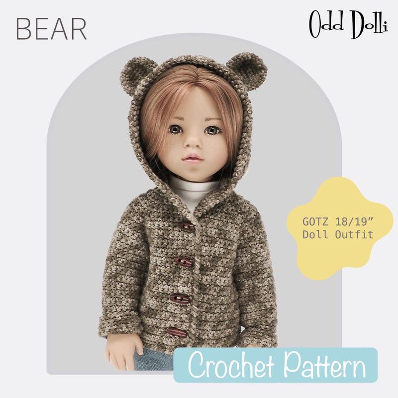 Doll Jacket Pattern - Etsy