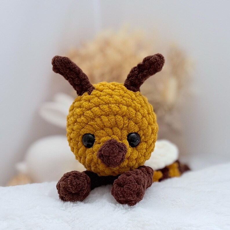 No Sew English PDF Crochet Pattern Bulky and Quick Plush Little Bumble ...