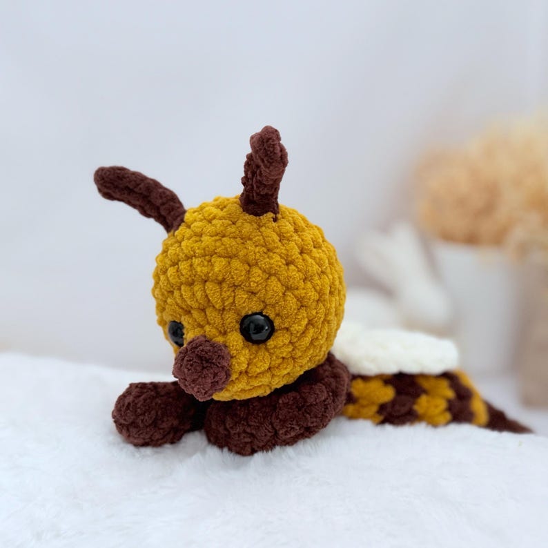 No Sew English PDF Crochet Pattern Bulky and Quick Plush Little Bumble ...