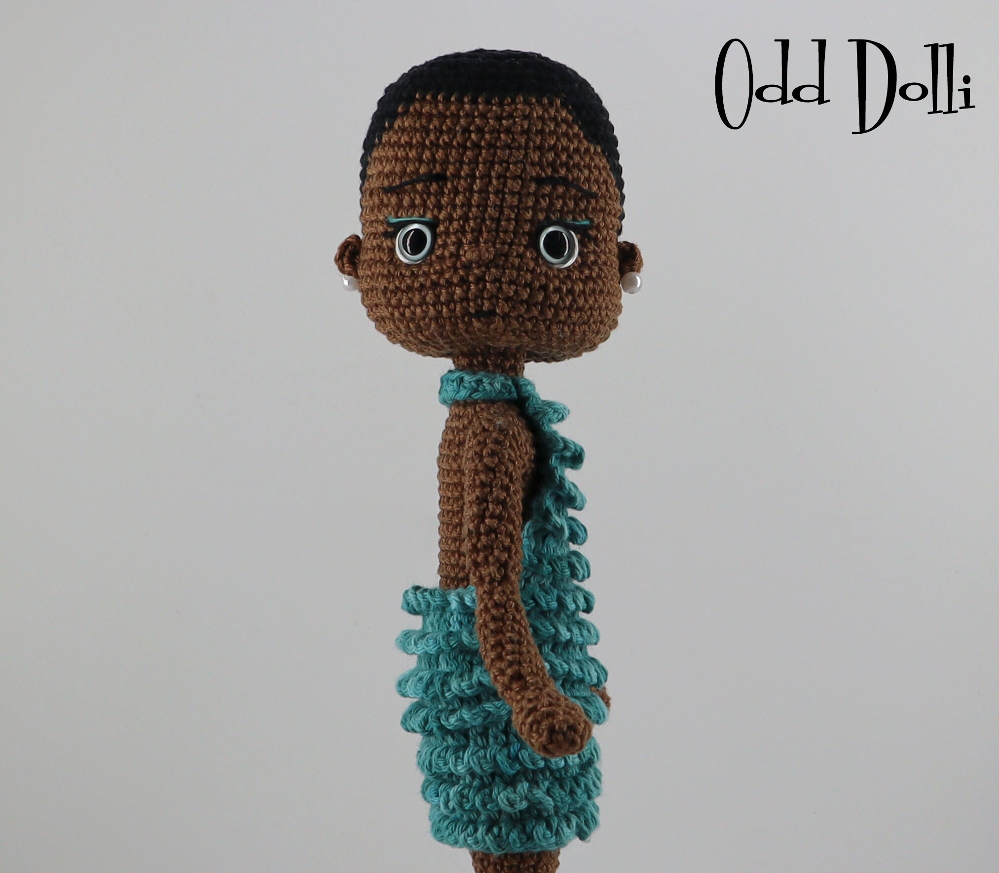 English PDF Crochet Pattern Bianca Doll in Winter Party Outfit - Etsy