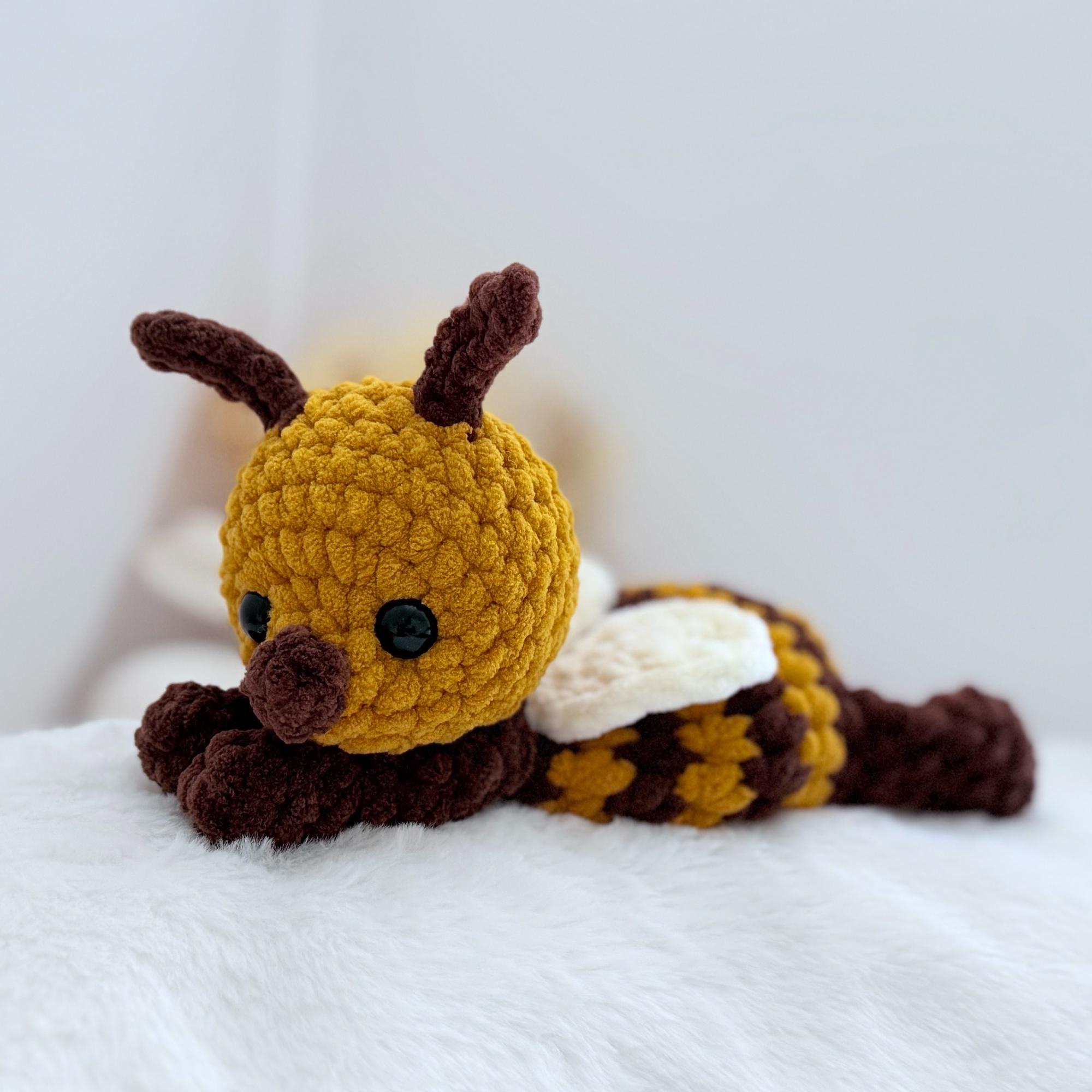 No Sew English PDF Crochet Pattern Bulky and Quick Plush Little Bumble ...