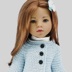 English PDF Crochet Pattern Gotz/designafriend 18" Doll Aline Jacket ...