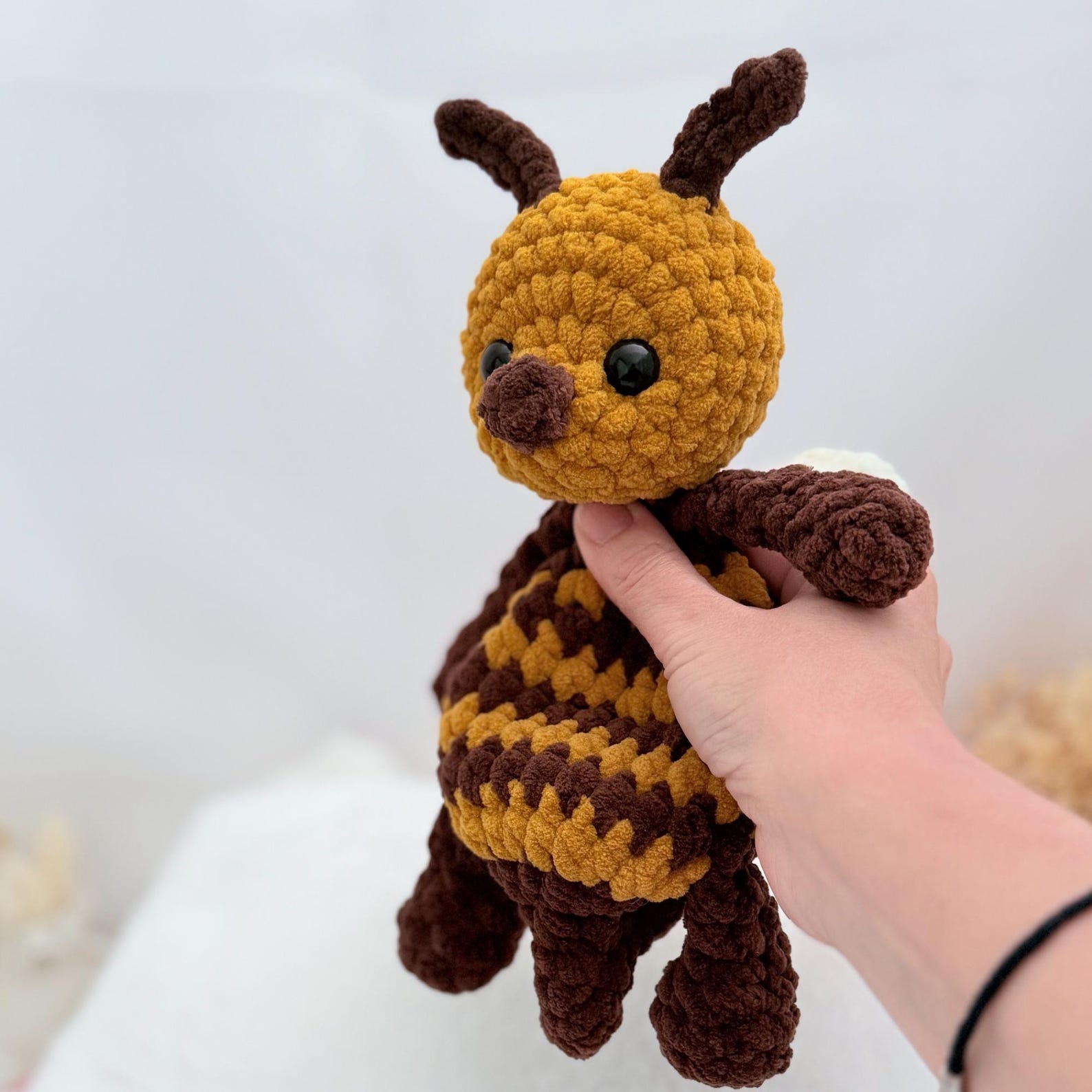 No Sew English PDF Crochet Pattern Bulky and Quick Plush Little Bumble ...