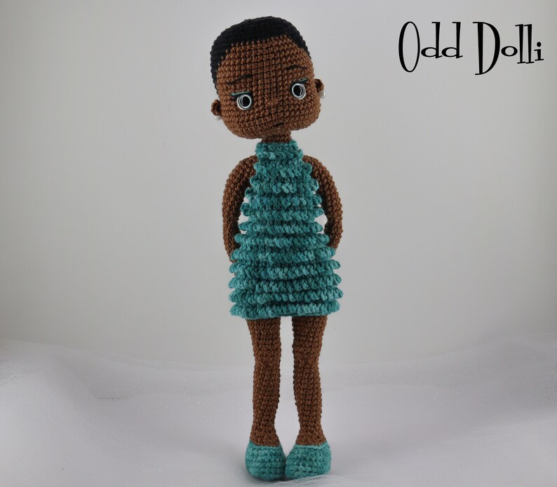 English PDF Crochet Pattern Bianca Doll in Winter Party Outfit - Etsy