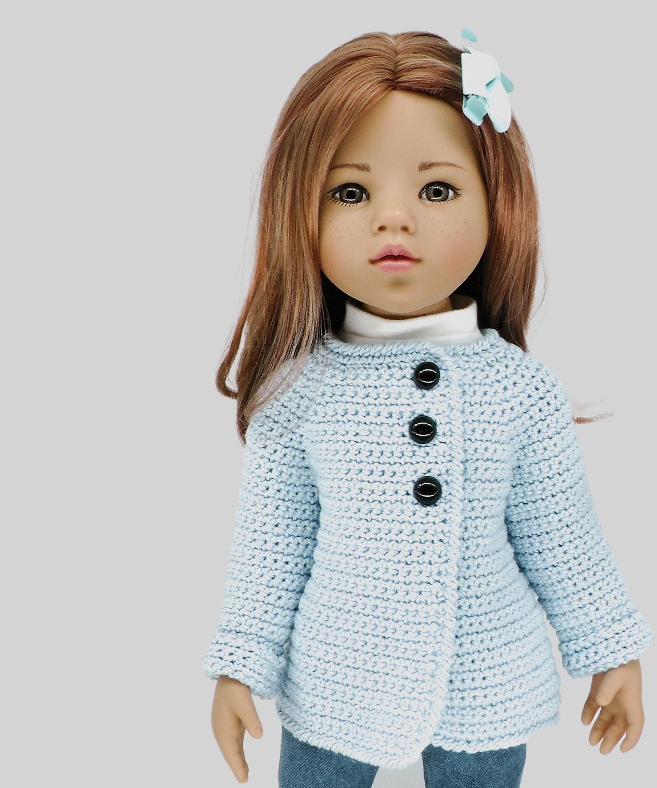 English PDF Crochet Pattern Gotz/designafriend 18" Doll Aline Jacket ...