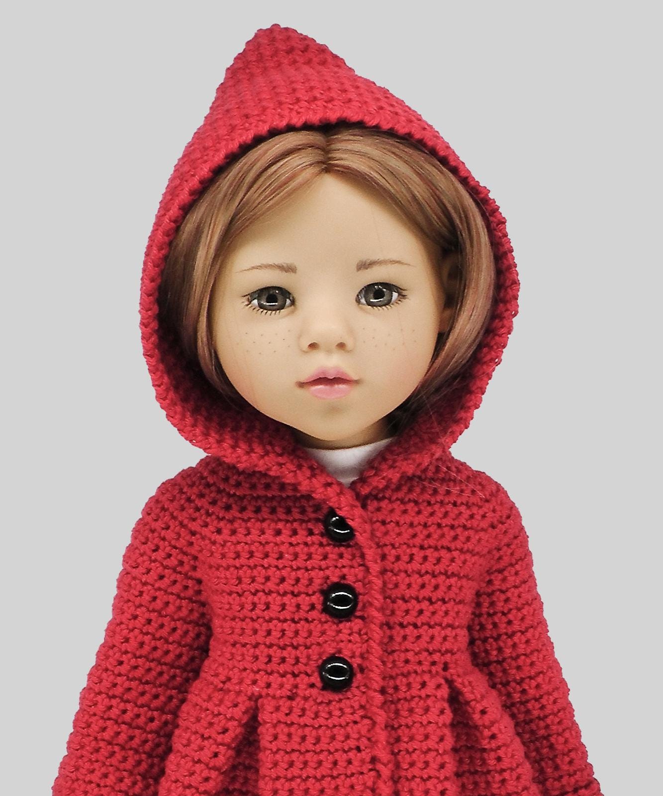 English PDF Crochet Pattern Gotz/designafriend 18" Doll Pixie Hood ...