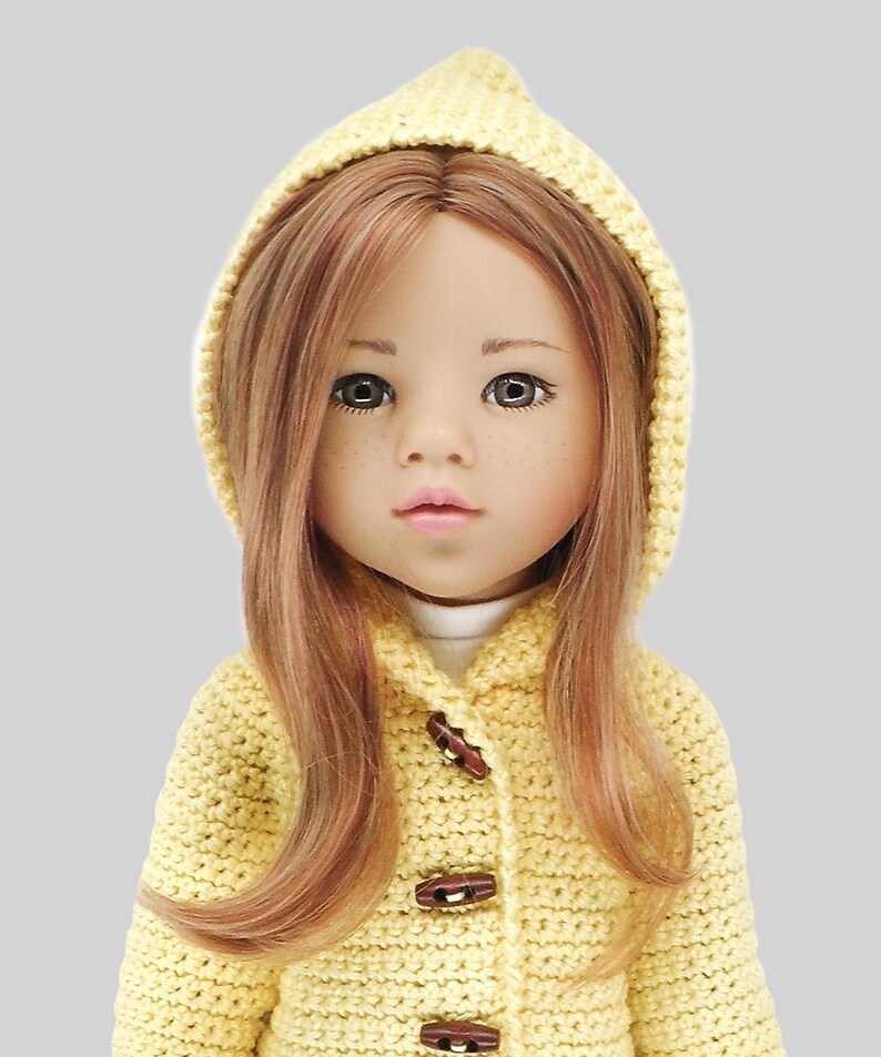 English PDF Crochet Pattern Gotz/designafriend 18" Doll Hooded Raincoat ...