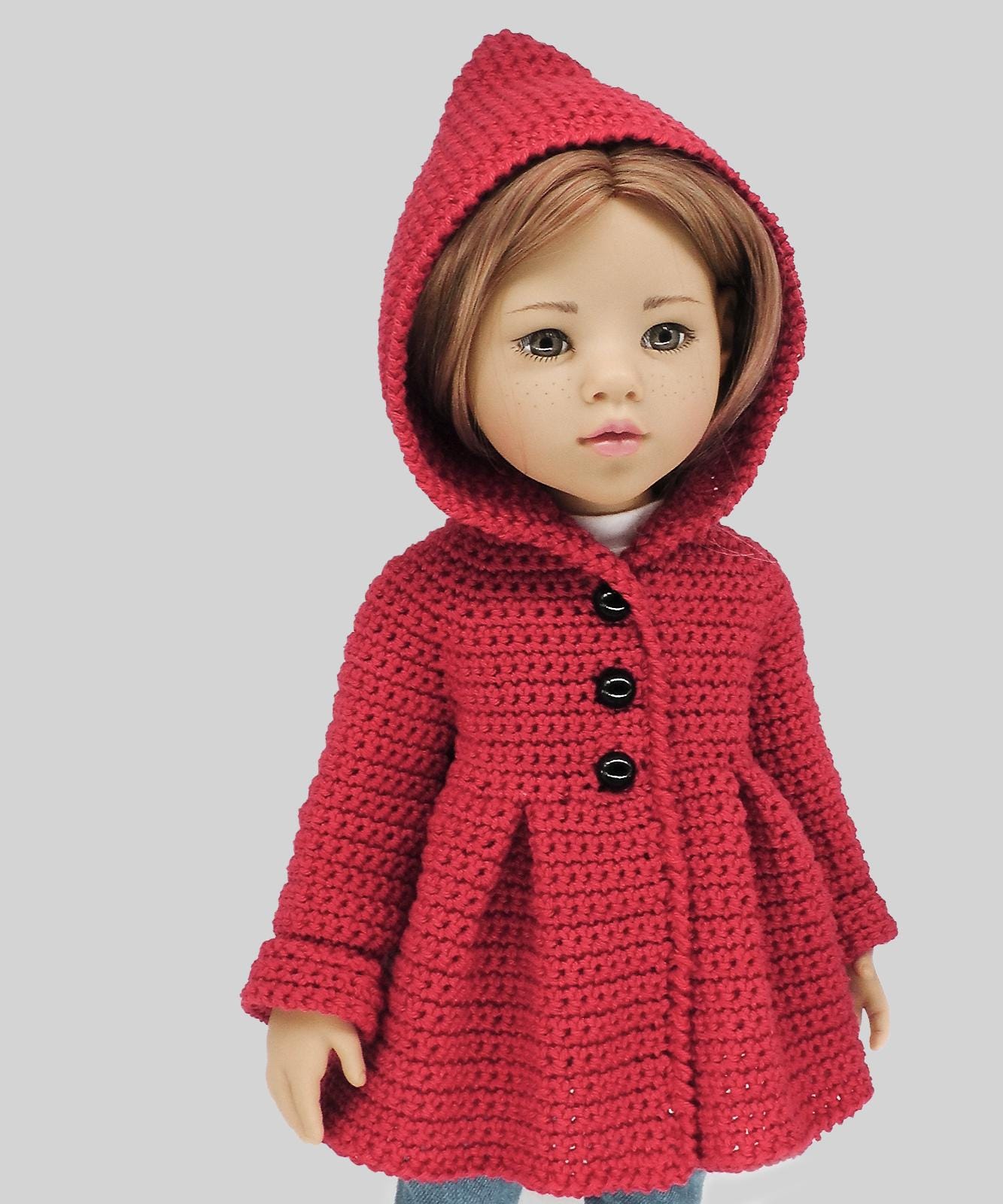11 X English PDF Crochet Patterns Gotz/designafriend 18" Doll Hooded ...