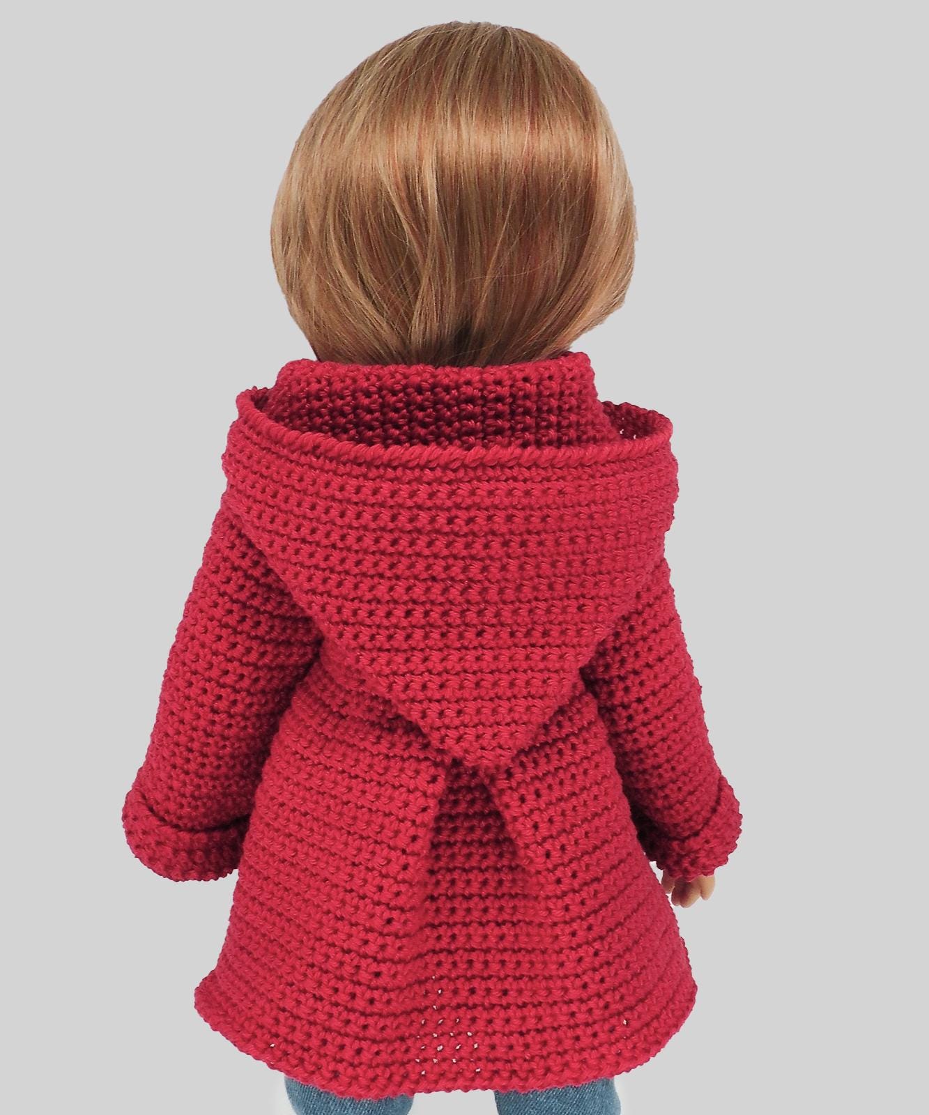 English PDF Crochet Pattern Gotz/designafriend 18" Doll Pixie Hood ...