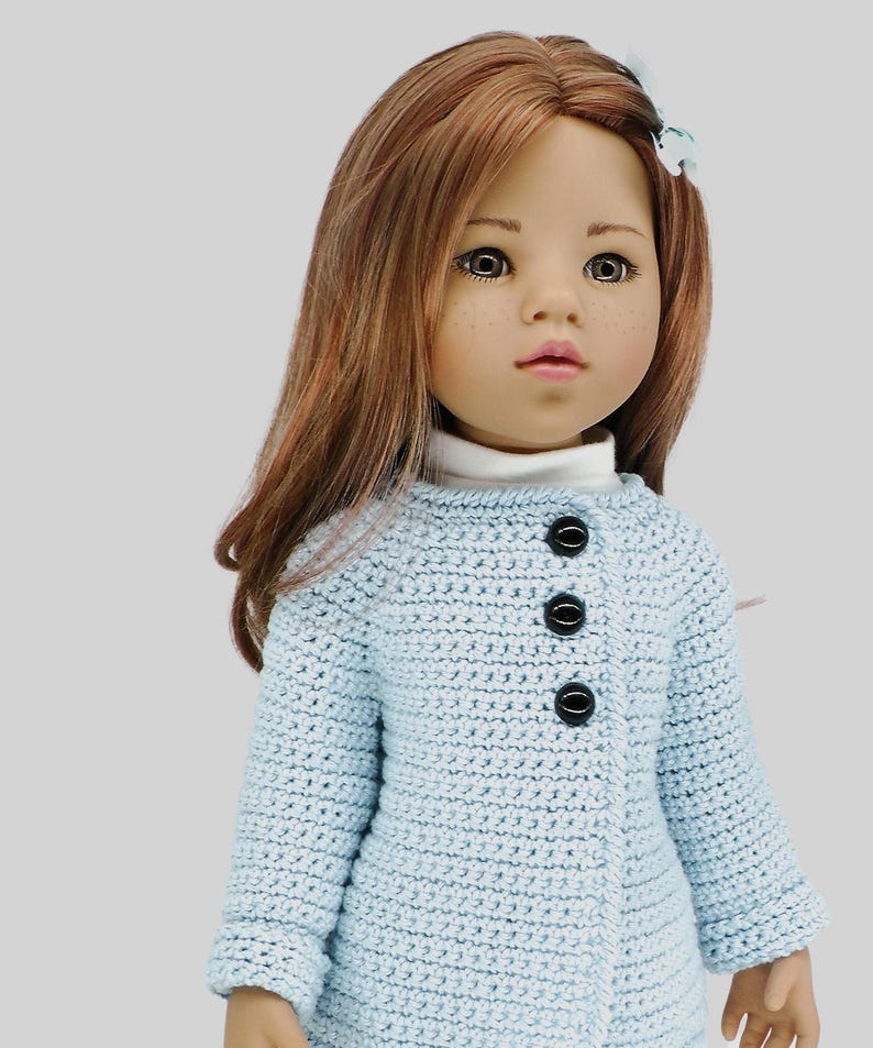 English PDF Crochet Pattern Gotz/designafriend 18" Doll Aline Jacket ...