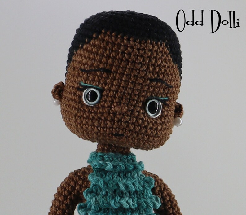 English PDF Crochet Pattern Bianca Doll in Winter Party Outfit - Etsy