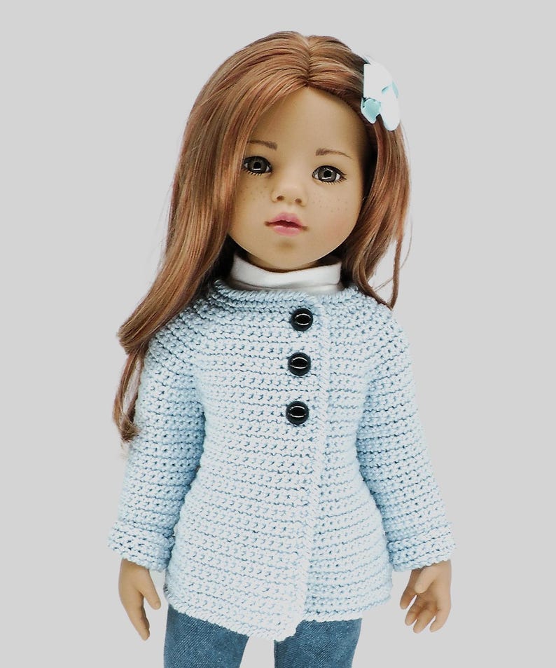English PDF Crochet Pattern Gotz/designafriend 18" Doll Aline Jacket ...