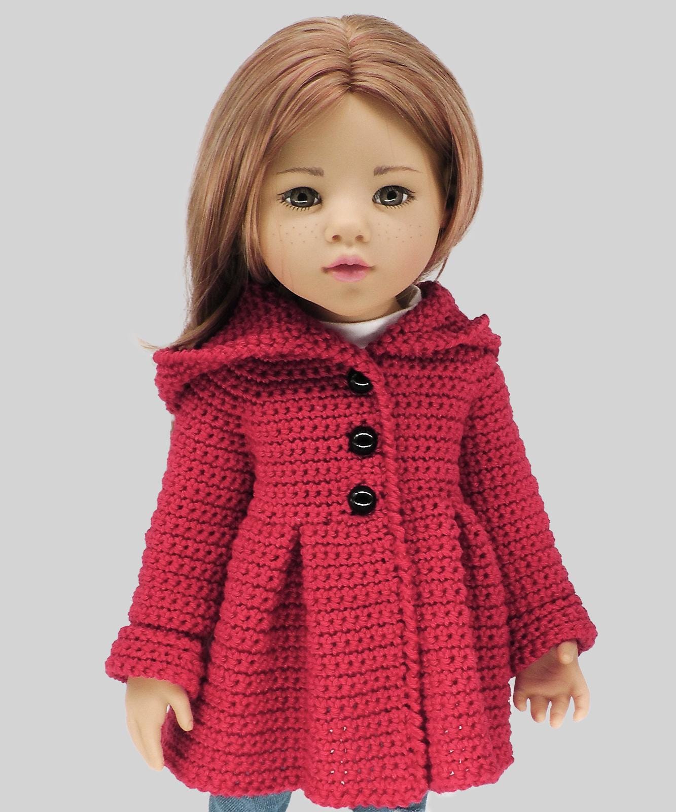 English PDF Crochet Pattern Gotz/designafriend 18" Doll Pixie Hood ...