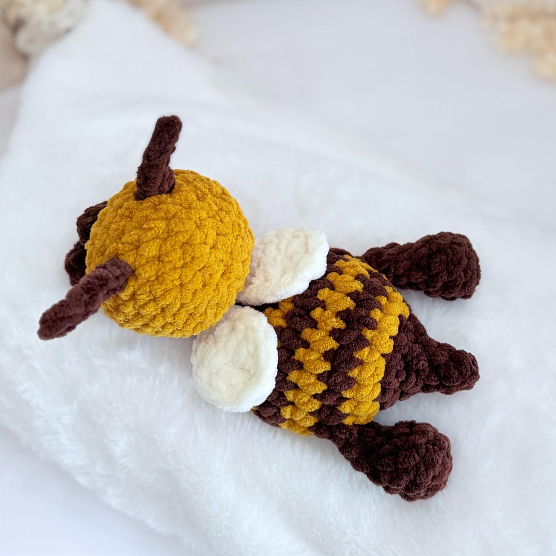 No Sew English PDF Crochet Pattern Bulky and Quick Plush Little Bumble ...