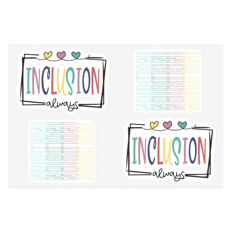 Inclusion Sticker Sheets - Etsy