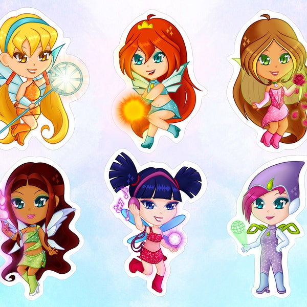 Winx Club Stickers - Etsy