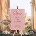 Dusty Rose Wedding Welcome Sign Template, 24x36 Large Blush Pink ...