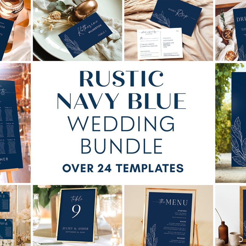 Navy Blue Wedding - Etsy