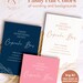 Rustic Navy Blue Wedding Custom Small Editable Sign Template, Boho Blue ...