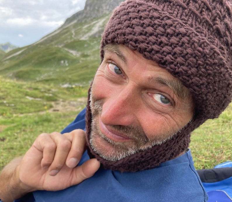 Knitting Instructions: Balaclava Hooded Hat capole for Beginners for ...