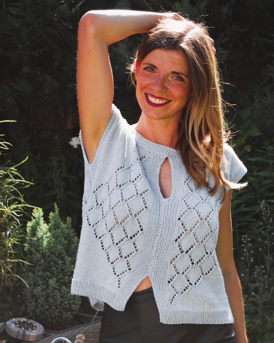 Knitting Instructions: AQUARINA Top | 2 Wearing Options | Oversized ...