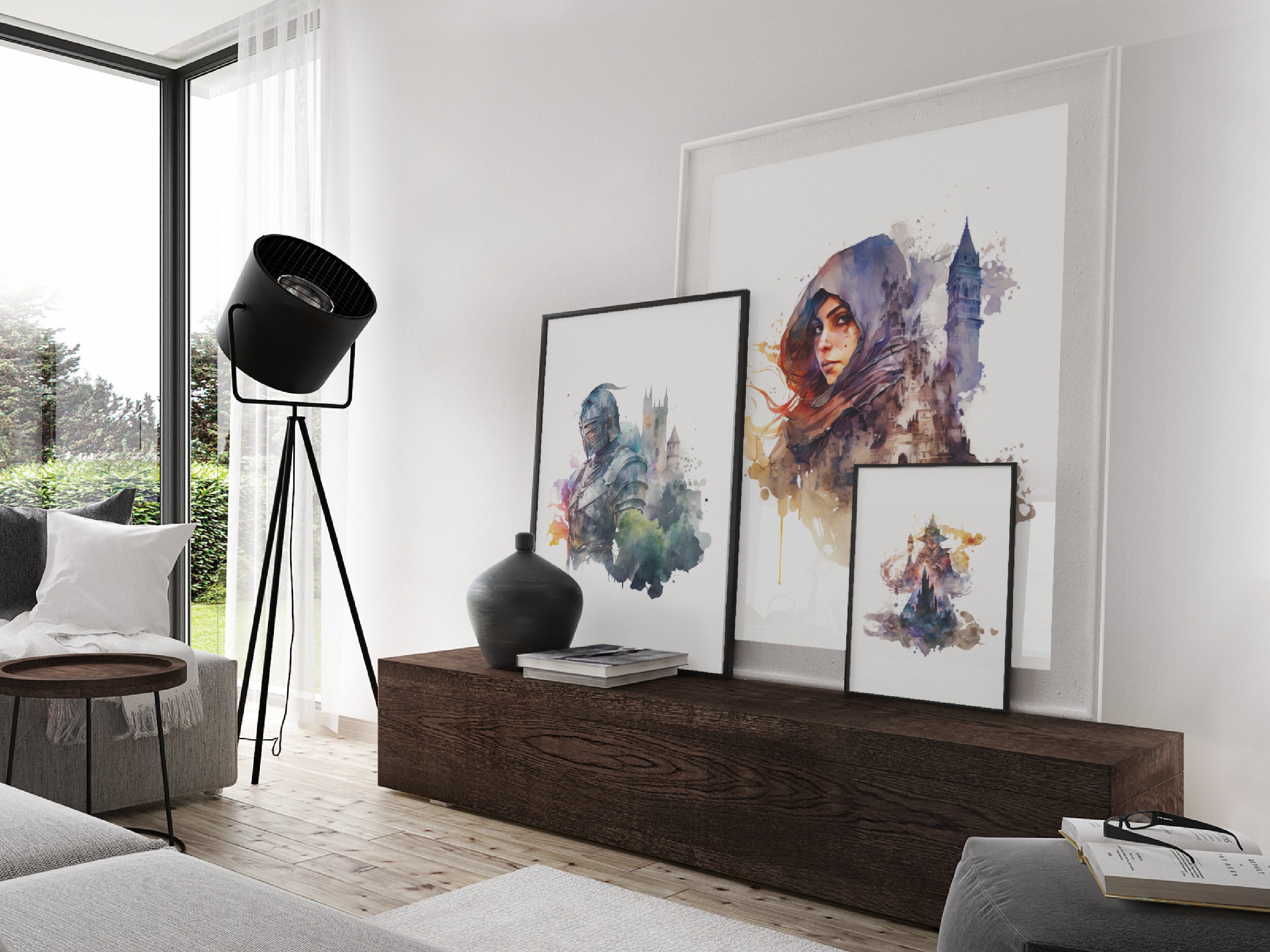 3 Piece Dnd Digital Art Print Dungeon Master Gift DM Gift Dnd Home ...