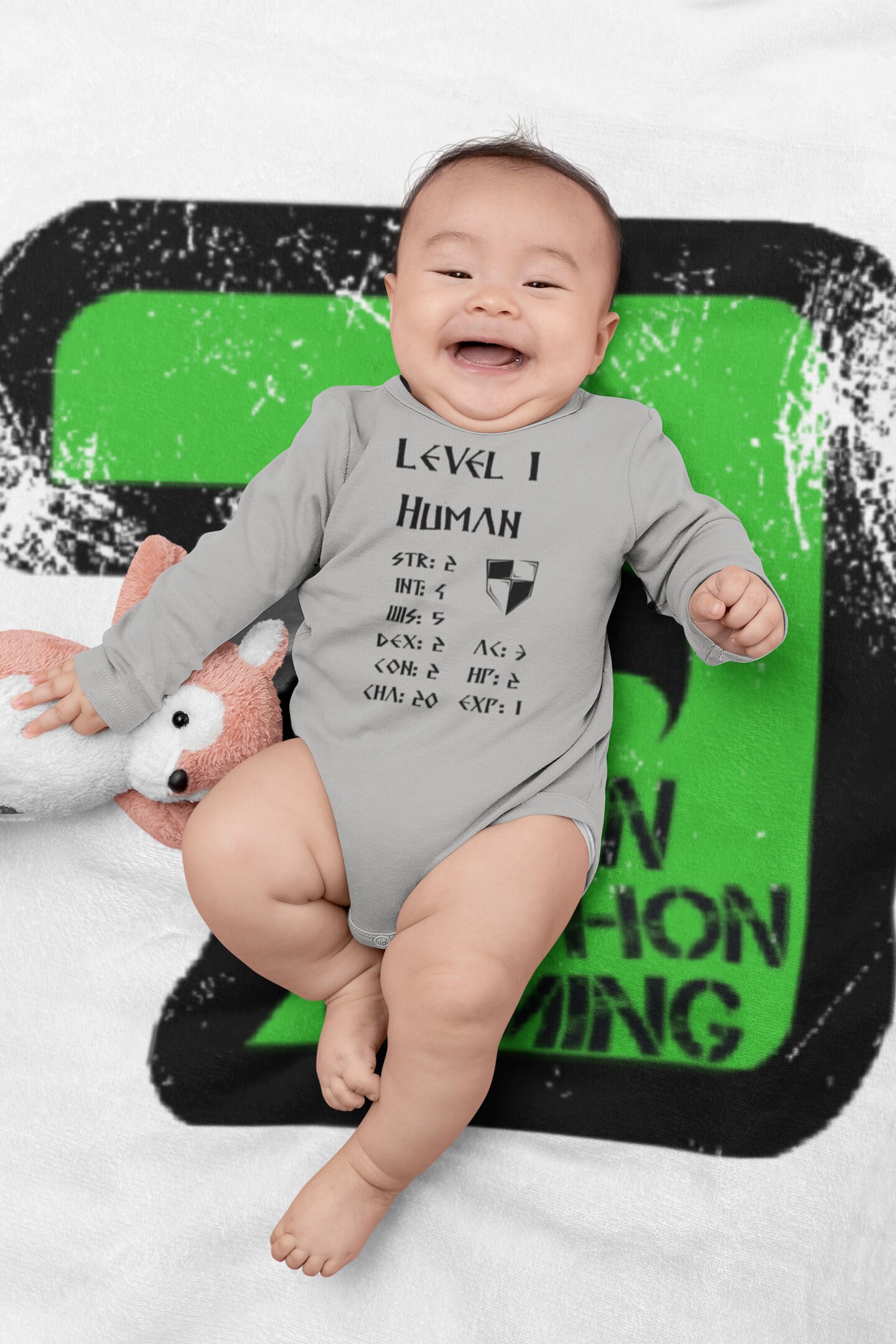 Level 1 Human Baby Onesie Dungeon Master Gift Dungeon Master Gifts ...