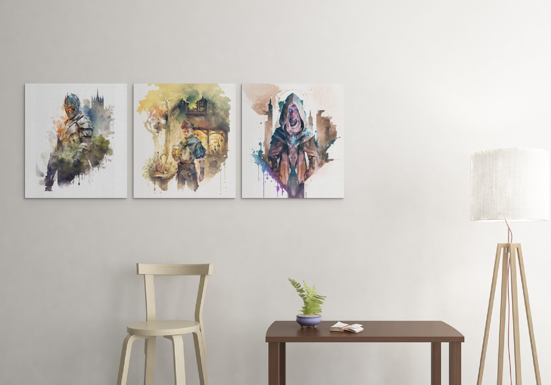 3 Piece Dnd Art Print Dungeon Master Gift DM Gifts Dnd Campaign Gift ...