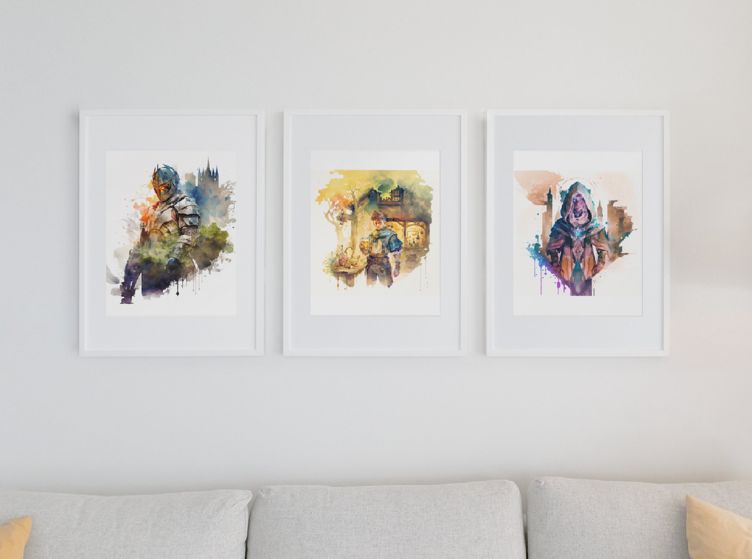 3 Piece Dnd Art Print Dungeon Master Gift DM Gifts Dnd Campaign Gift ...