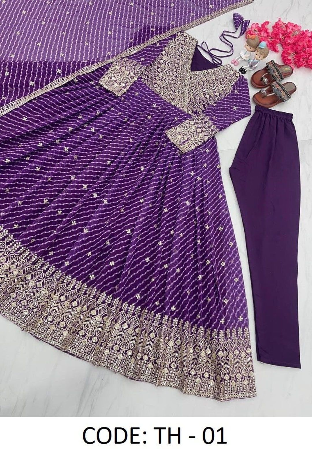 Trending Designer Embroidered Suit With Kurti and Dupatta, Party Wear ...
