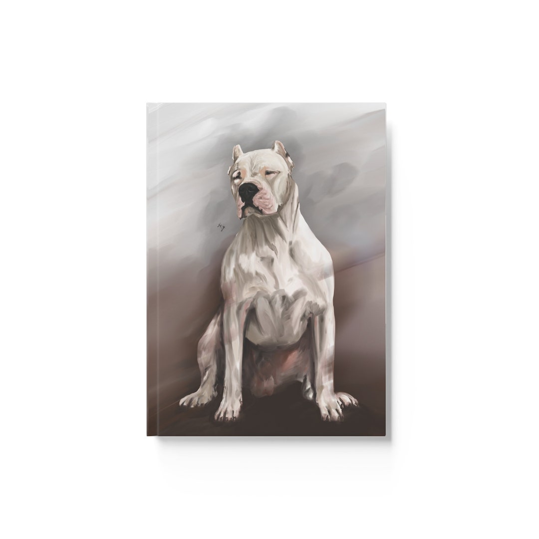 Dogo Argentino Painting Hard Backed Journal - Etsy