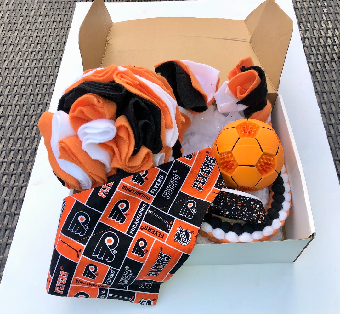 Philadelphia Flyers Themed Gift Box for Dogs (includes Bandana, Tug Toy ...