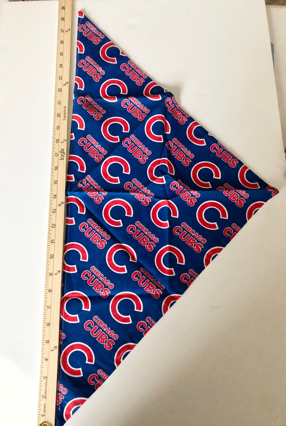 Chicago Cubs MLB Licensed Fabric Handmade Tie-on Reversible Dog/pet ...