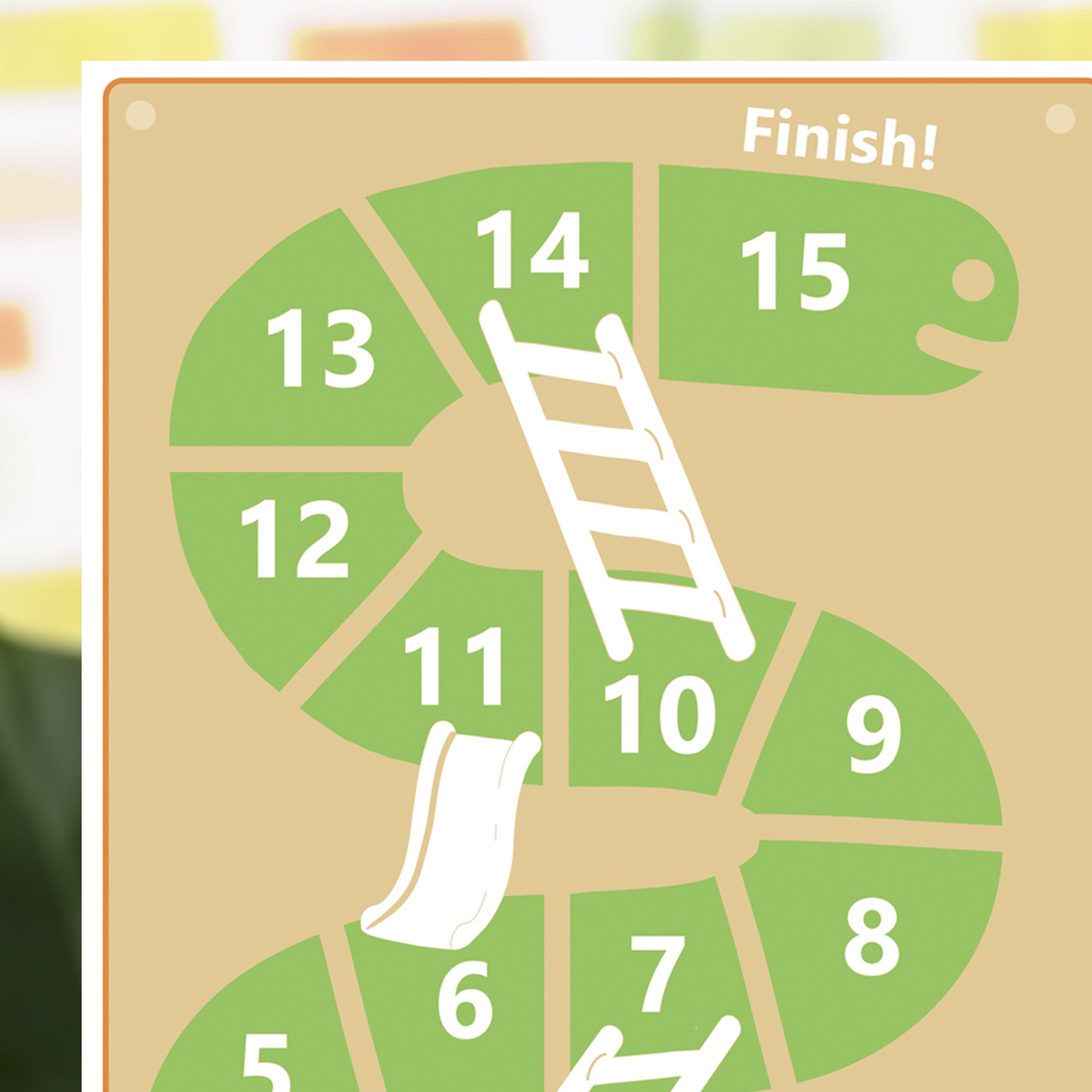 Simple Snakes and Ladder First Board Game Printable Game, Autism ADHD ...