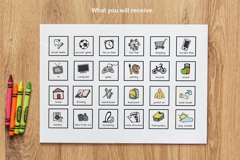 Daily Routine Chart for Kids Daily Planner Schedule Chore Checklist ...