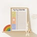 Kids Day Daily Schedule A4 Digital Printable Routine Chart, Simple Cute ...