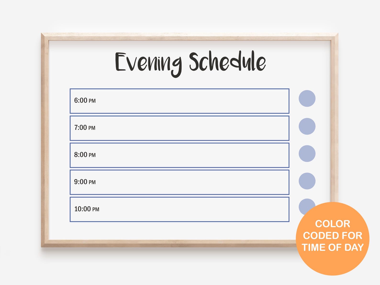 Morning Afternoon Evening Kids Schedule Planner Chart, Kids Daily ...