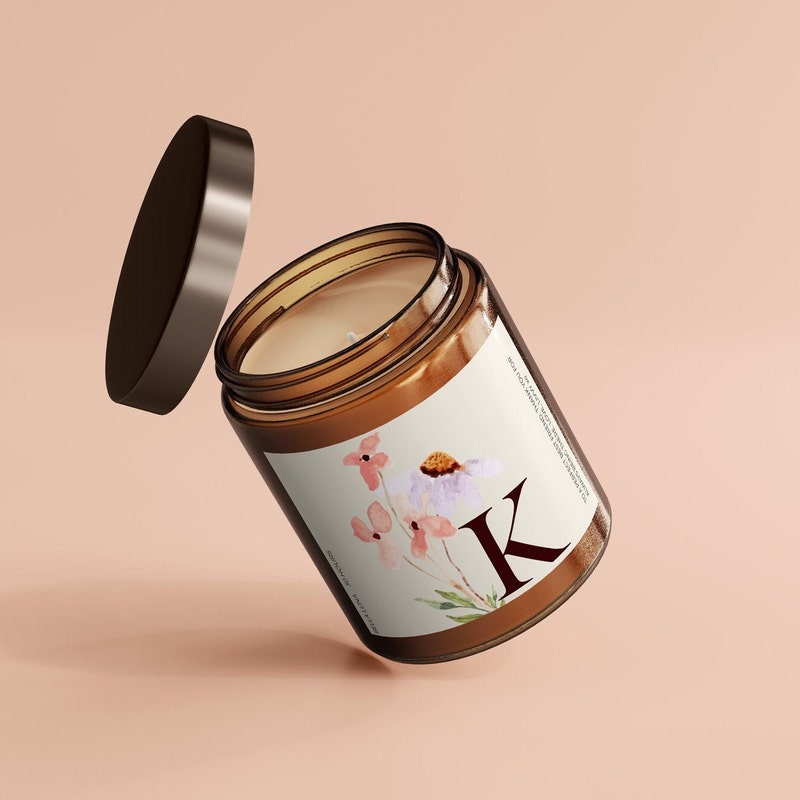 Monogram Candle - Etsy