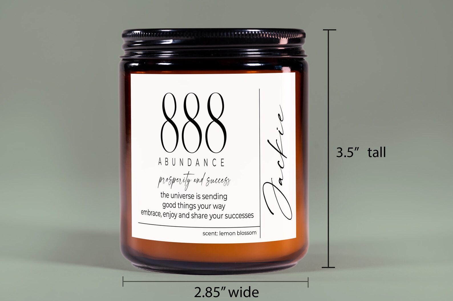 888 Angel Number Candle Personalized Numerology Gift Candle Spa Box ...