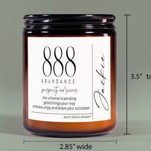 888 Angel Number Candle Personalized Numerology Gift Candle Spa Box ...