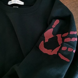 Castiel's Handprint - Dean Supernatural - Embroidered Crewneck ...