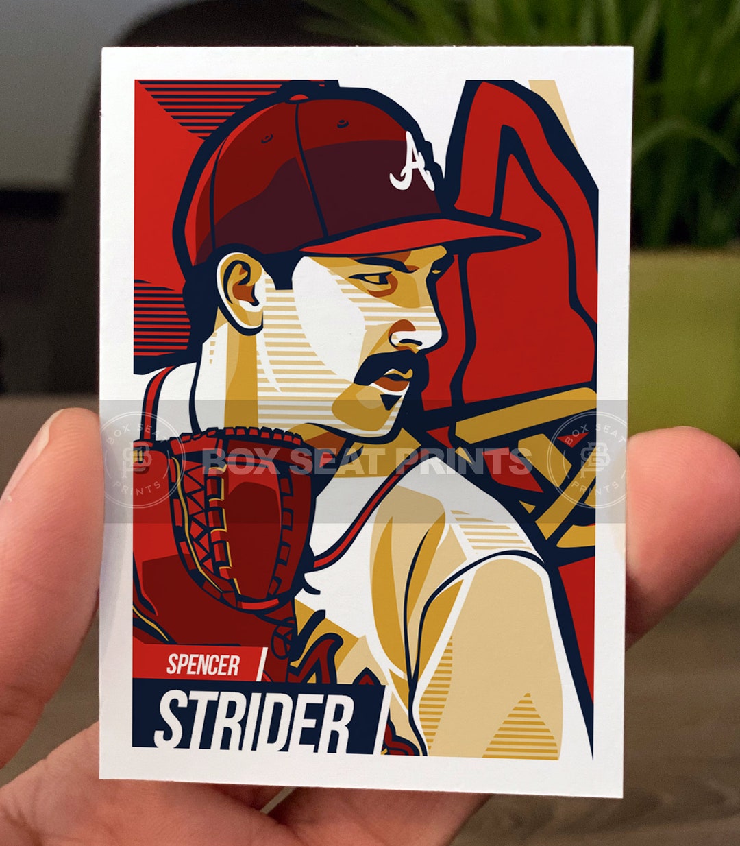 Spencer Strider Atlanta Braves Custom Baseball Card Series 1 - Etsy
