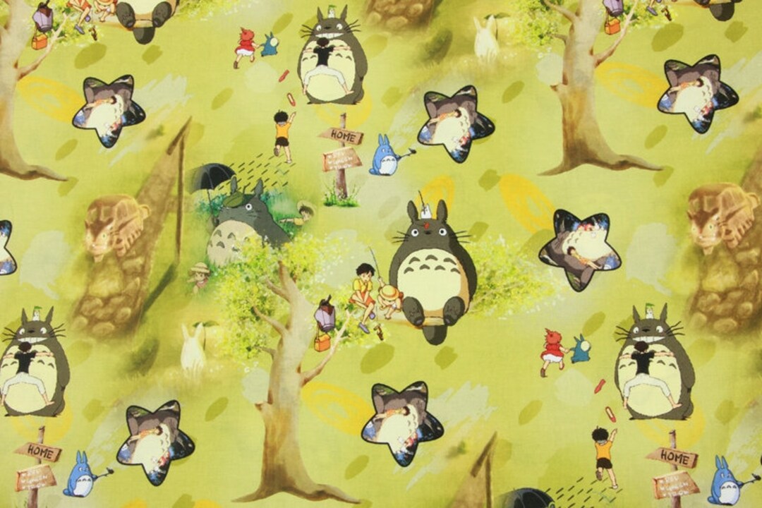 Tela de anime japonesa Animación Cartoon Tela 100% algodón Cartoon Tela ...