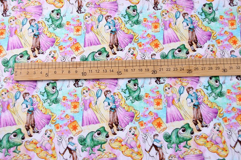 Tangled Disney Fabric 100% Cotton Cartoon Cotton Fabric by the - Etsy